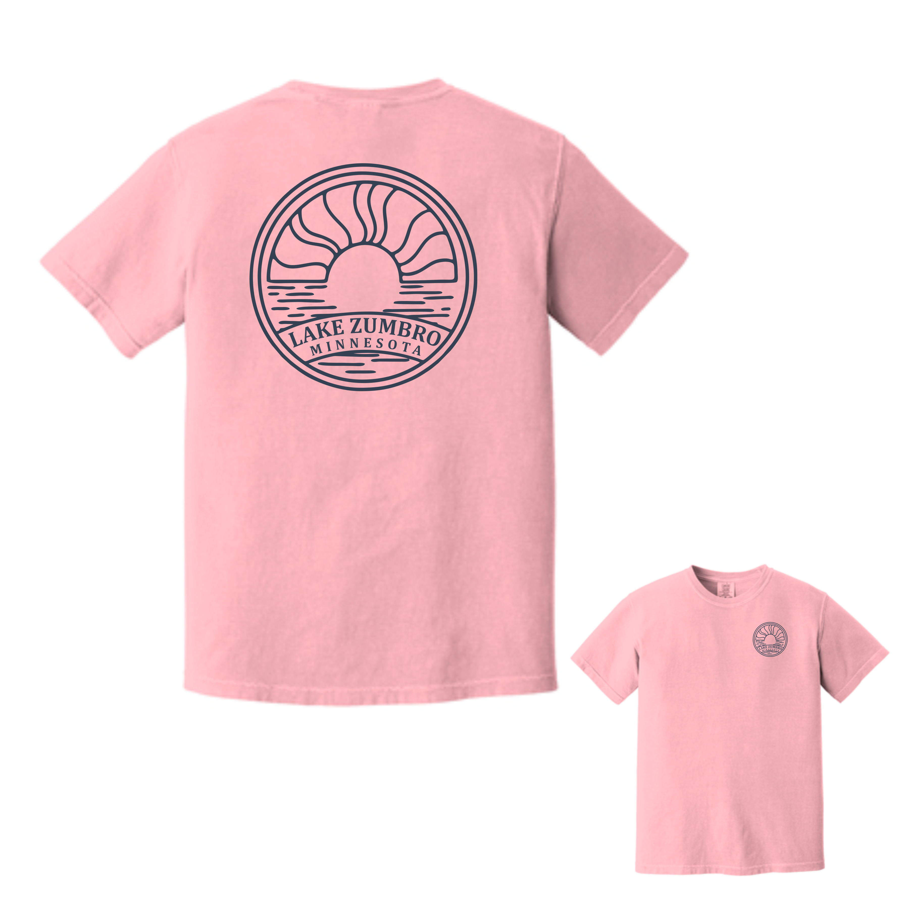 LZ Sunset Garment Dyed Tee | Lake Zumbro Shop